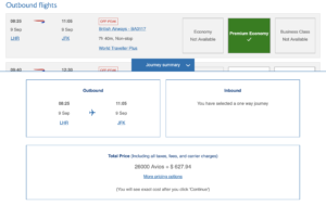 How to Search and Book British Airways Avios Award Flights | Prince of ...