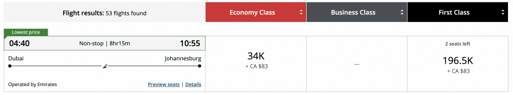 Emirates First Class Now Bookable on Aeroplan! | Prince of Travel