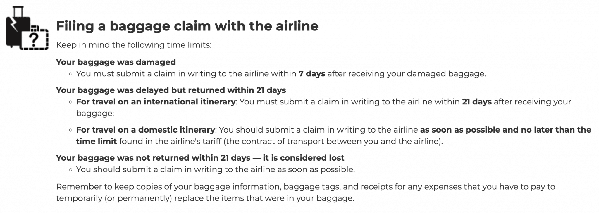 How to Handle Damaged, Delayed, and Lost Baggage | Prince of Travel