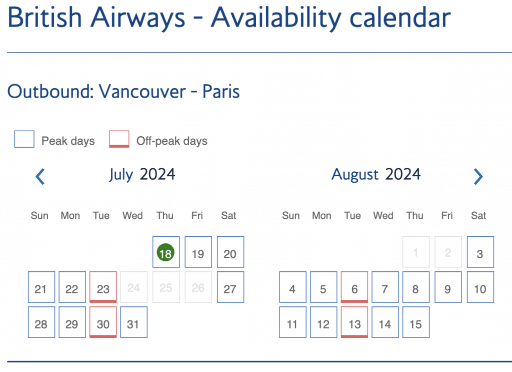 How Does British Airways Peak & Off-Peak Pricing Work? | Prince of Travel