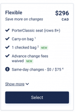 How to Choose the Right Porter Airlines Fare | Prince of Travel