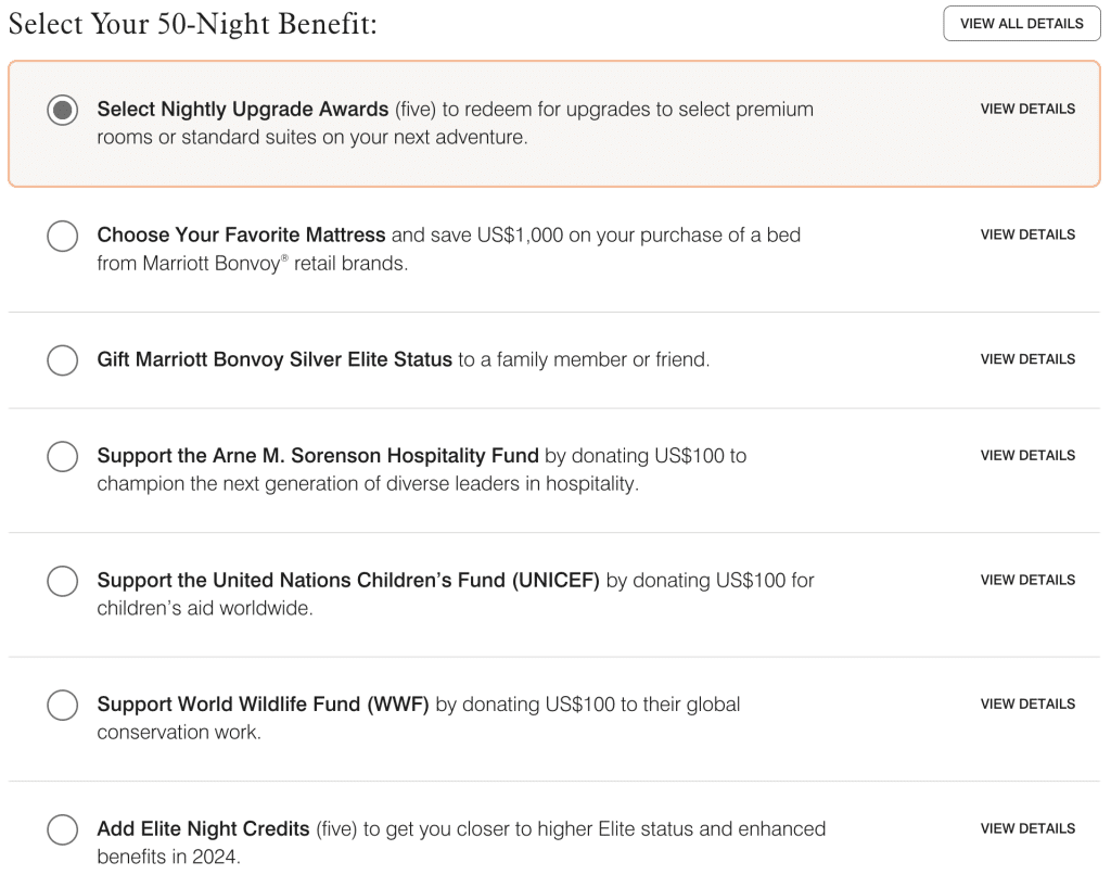 Select Your 2024 Marriott Bonvoy Choice Benefits | Prince of Travel