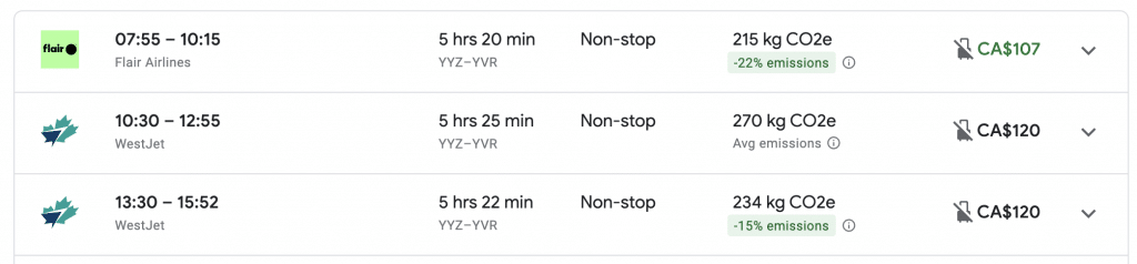 Comparing WestJet's UltraBasic vs. Flair's Ultra-Low Fares | Prince of ...