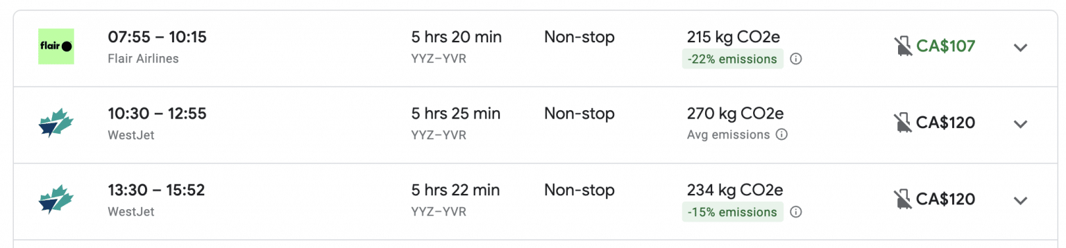 Comparing WestJet's UltraBasic vs. Flair's Ultra-Low Fares | Prince of ...