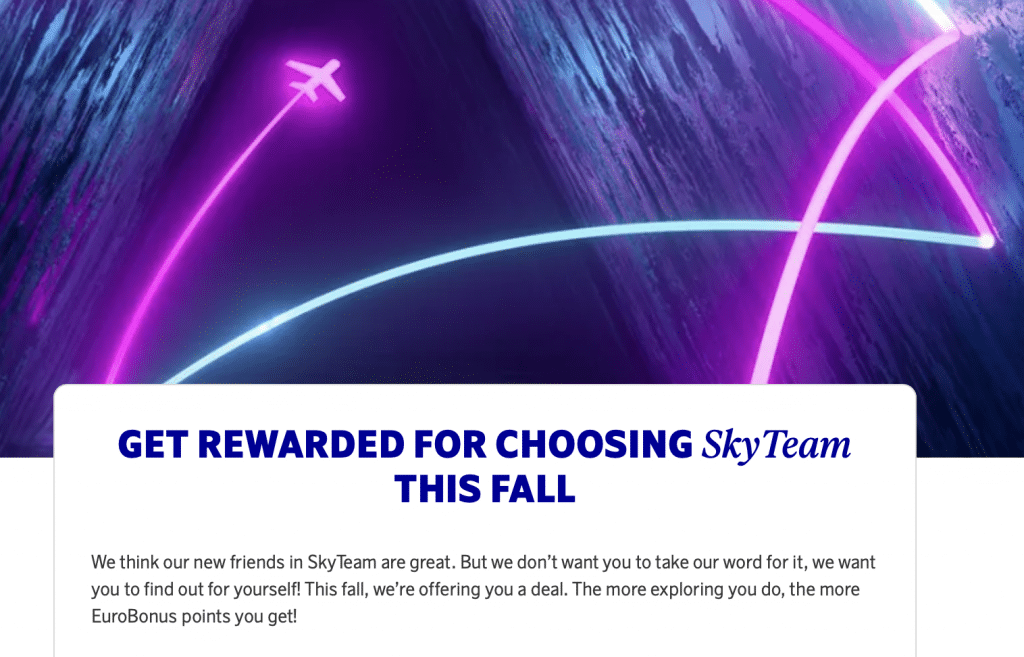 SAS EuroBonus Launches Million Points Promotion | Prince of Travel