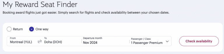 Qatar Airways Launches “My Reward Seat Finder” Feature | Prince of Travel